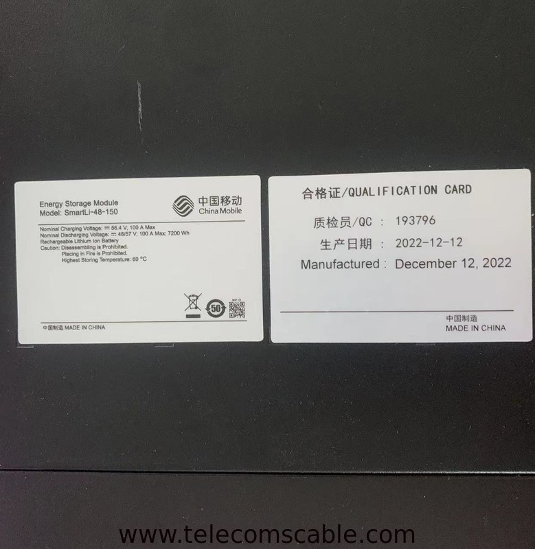 Huawei ESM-48150B1 (SmartLi-48-150) LiFePO4 Battery For Energy Storage ...