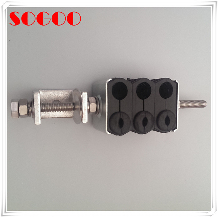 Two Stack Fiber Assembly Feeder Cable Clamp for 3/8" 4-7 mm Optic Cables