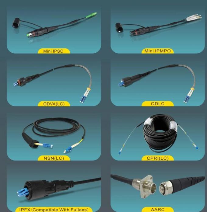 BBU-RRU SM FIBER ZTE CPRI CABLE / Fiber Optic Cable 7.0 Mm Wire Diameter