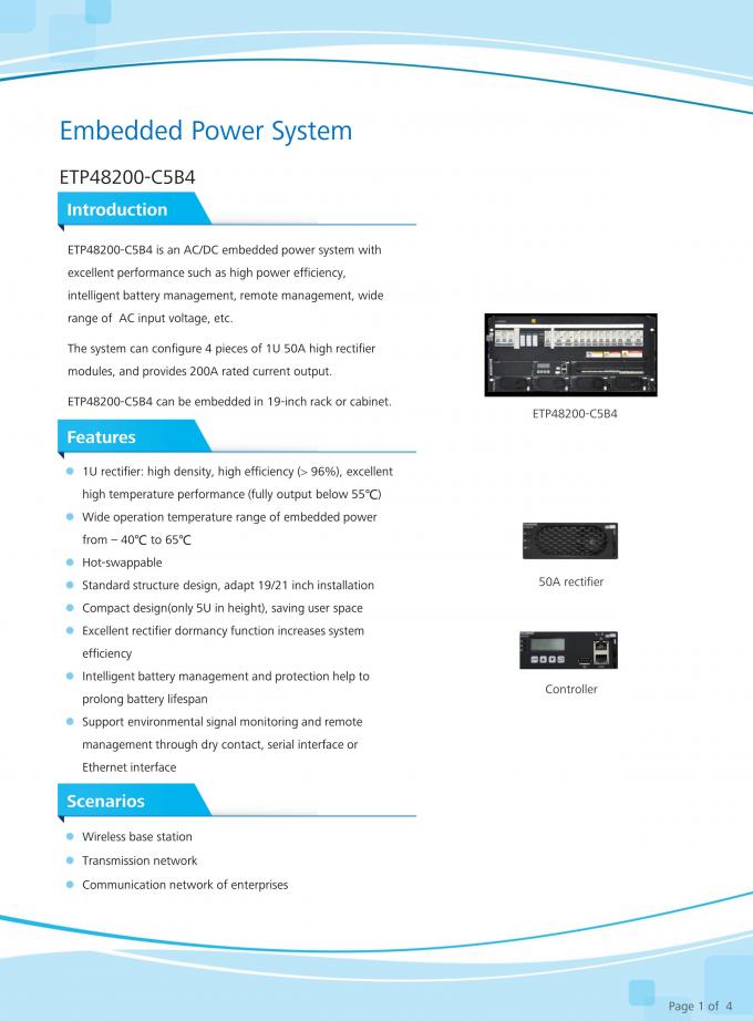 Huawei ETP48200-C5B4 Communication Power Supply 48V200A Embedded DC ...