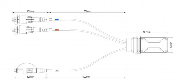Optical Splitter Access Terminal with SC/APC opti-tap Corning connector