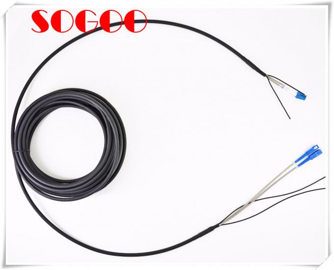 Black CPRI Fiber Cabled LC To LC Fiber Cable 75m 60m 45m 40m 10m