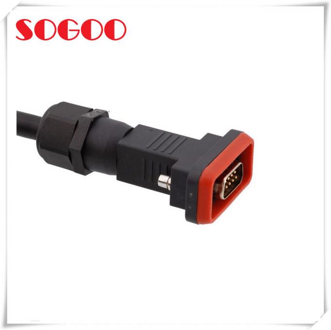DB9 Waterproof Connector Male 9 Pin D-Sub Connector for RET RRU cable ...