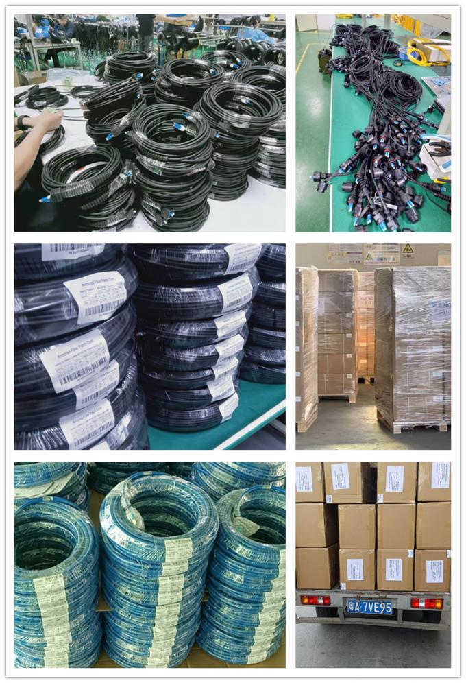 HUAWEI CPRI Compatible Optical Cable , CPRI LC Armored Fiber Optic ...