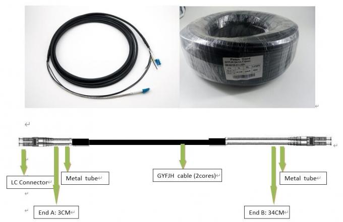 40M CPRI Fiber Cable DLC / UPC To DLC / UPC Multi Mode Base Station RRU BBU