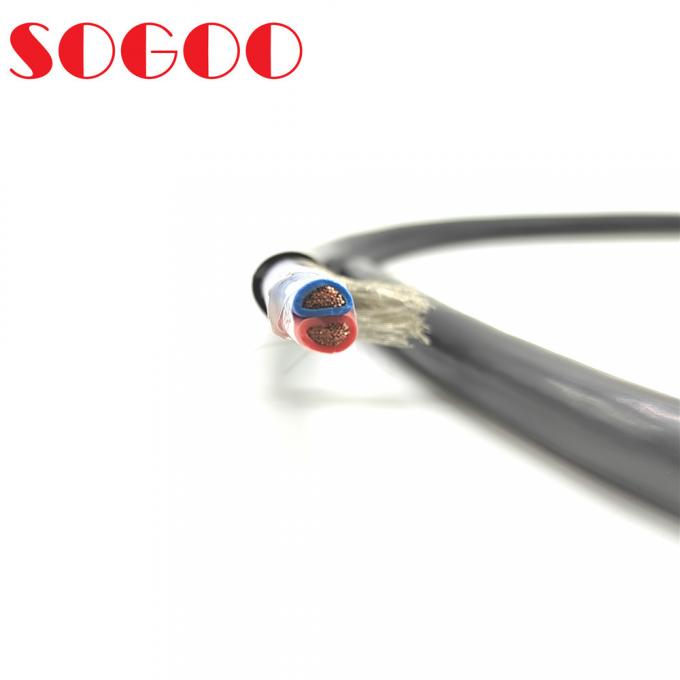 600V 2586 RRU Power Cable D Type 2x10AWG / 2x6mm² Shield For Outdoor